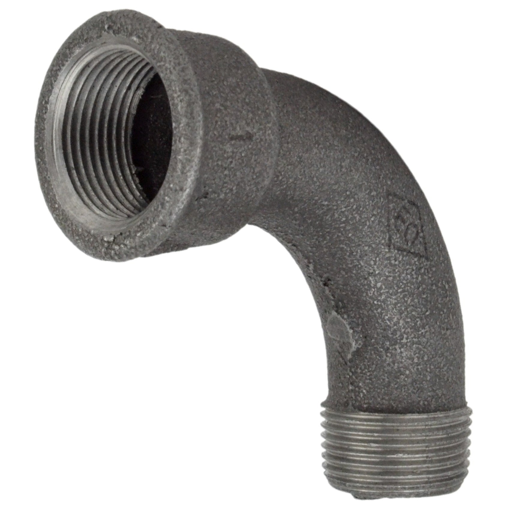 Black cast iron fitting 90° male/female elbow Long Sweep Bend — styleindus