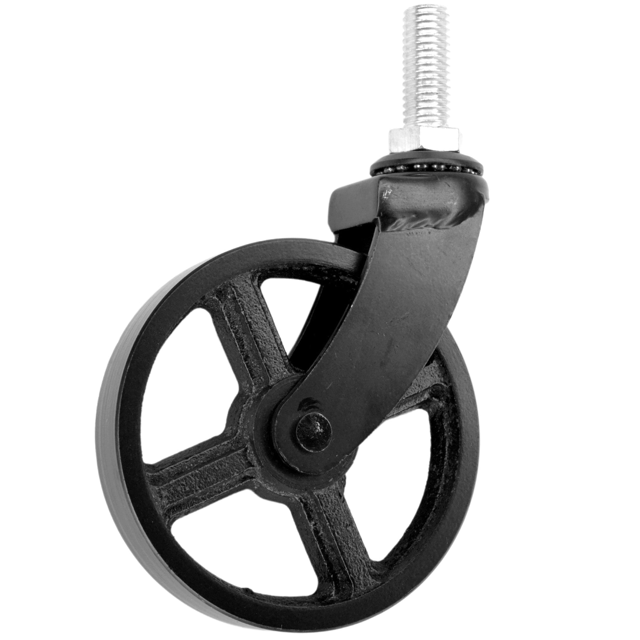 Roulette Industrielle Noire: Avec adaptateur raccords de plomberie ...